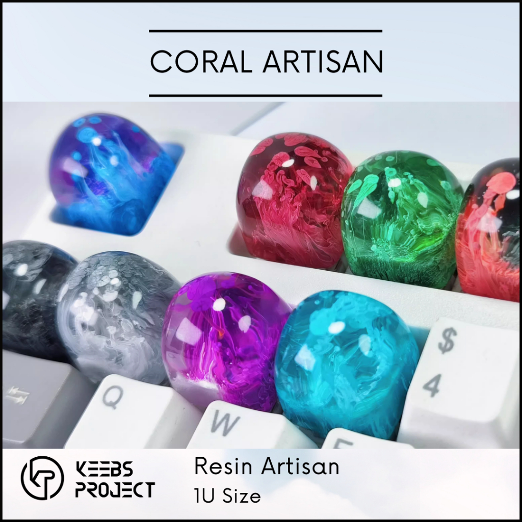 [Ready Stock] Artisan Keycaps- Coral Series | Custom Made | Handcraft ...