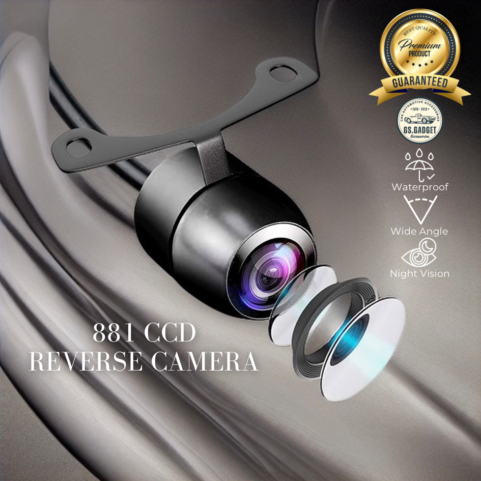 💥𝐑𝐄𝐀𝐃𝐘 𝐒𝐓𝐎𝐂𝐊💥881 CCD Car Back Reverse Camera Night Vision Waterproof ...