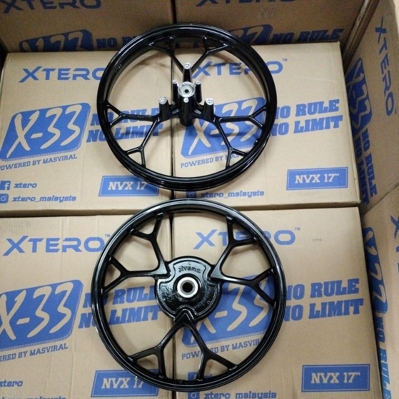 Xtero X-33 Sport rim 17Inci For Yamaha NVX Aerox | Shopee Malaysia