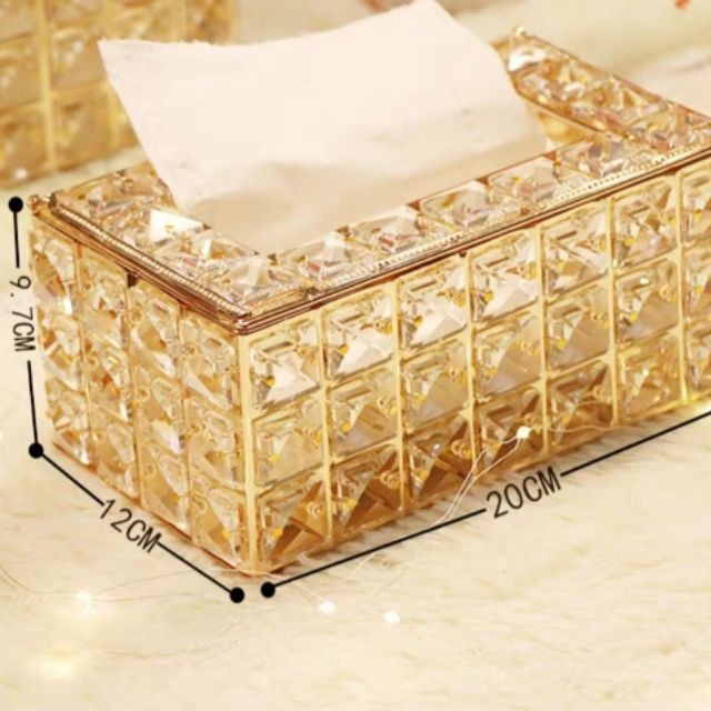 crystal tissue box Paper Towel Crystal Storage Box | Shopee Malaysia
