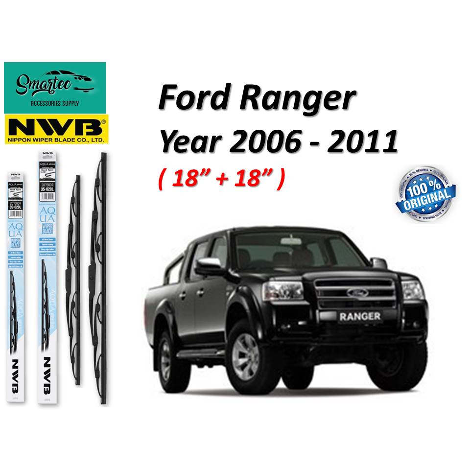 NWB Aqua Graphite Wiper Blade For Ford Ranger Year 2006 - 2011 ( 18 ...