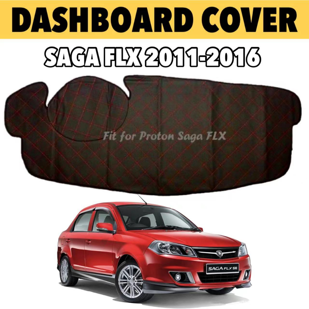 Proton Saga FL FLX Dashboard Cover Anti Slip Mat DAD Leather Car ...