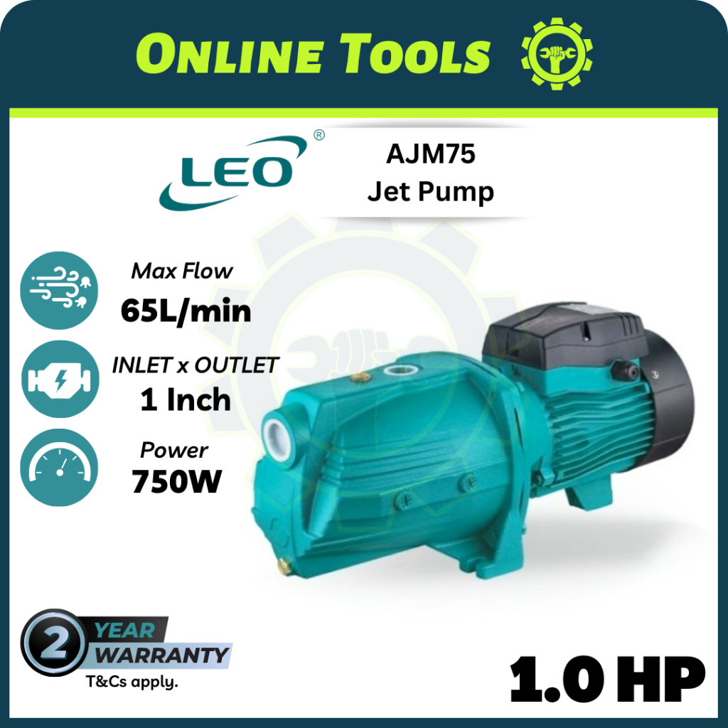 LEO AJM75 Jet Water Pump 1HP / NEOVIN SPC-JET100 Water Pump 1HP - PUMP AIR TELAGA | Shopee Malaysia