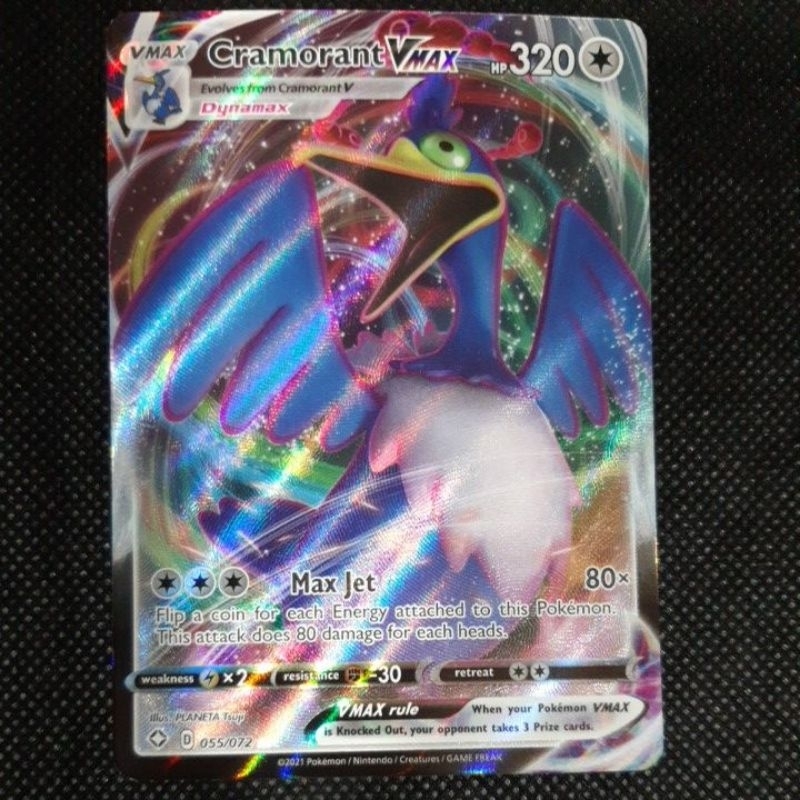 Pokemon Card TCG : Shining Fates : Cramorant VMAX 055/072 100% Original ...
