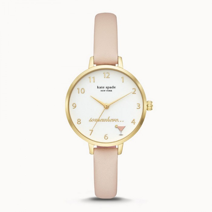 KSW1524 Kate Spad e Somewhere Cocktail Metro Blush Pink Leather 34mm ...