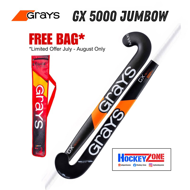 Grays GX5000 Jumbow Carbon Composite Hockey Stick Kayu Hoki Karbon ...