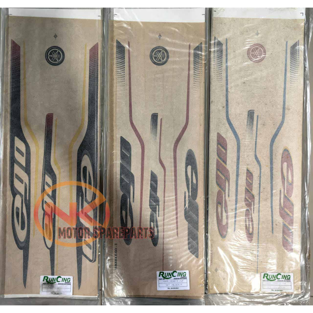 Yamaha EGO V1 (3) (Last Stock,Barang jarang Timbul) Graphic Set/ Stripe set/ Sticker body set ...