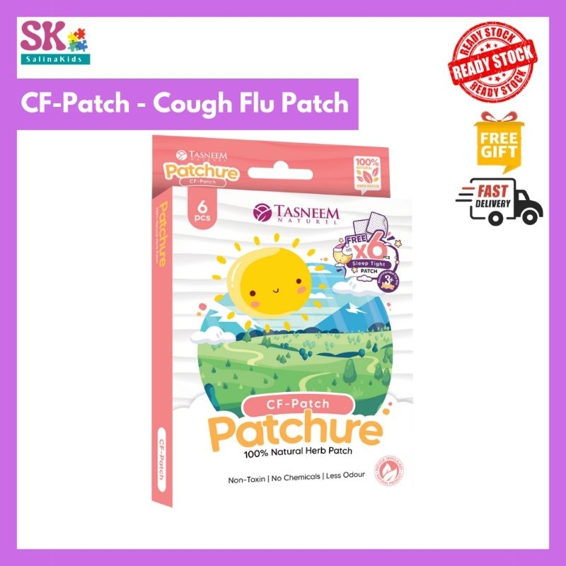 Tasneem Naturel Cough Flu CF Patch Patchure Tampalan Untuk Anak Batuk ...