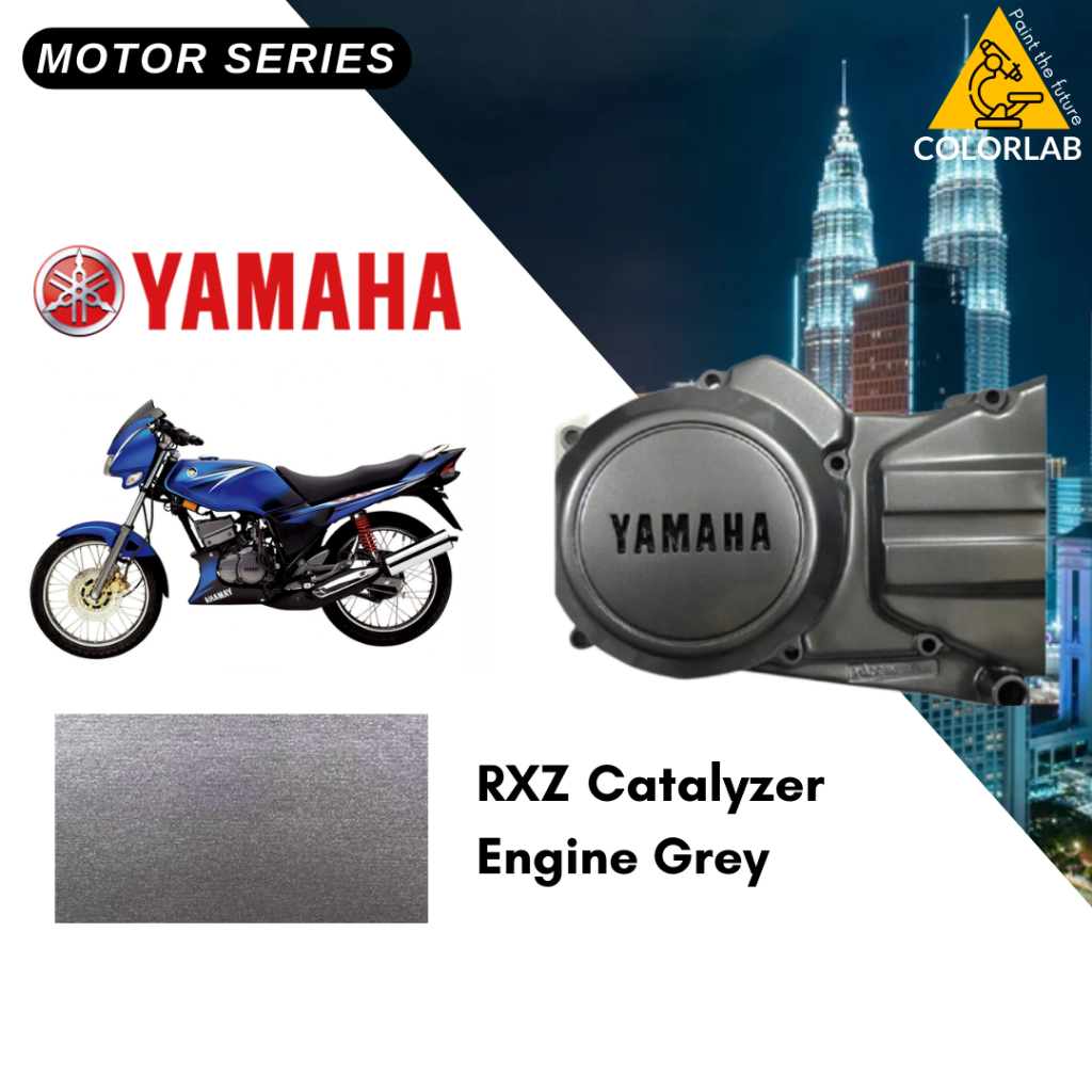 Yamaha RXZ Catalyzer Engine Grey 2K Car Paint / Aerosol / Cat Tin ...
