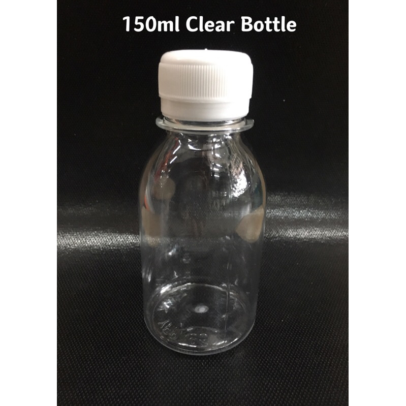 (1PCS) PET PLASTIC BOTTLE 150ML / ROUND BOTTLE 150ML / BOTOL PLASTIK ...