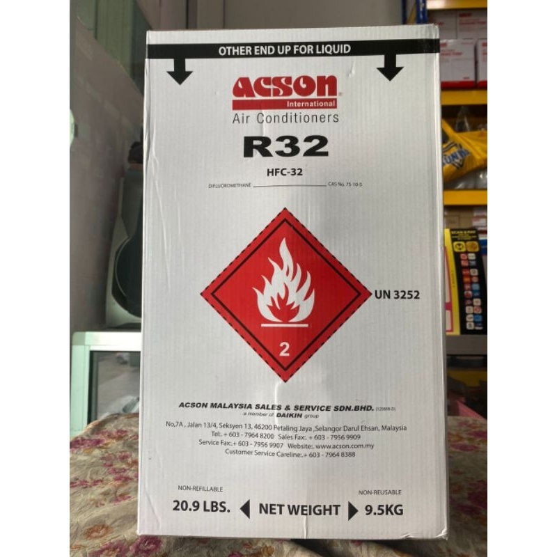 ACSON REFRIGERANT GAS R410 R32 ORIGINAL | Shopee Malaysia