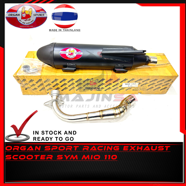 SYM MIO 110 ORGAN SPORT RACING EXHAUST SCOOTER SYM MIO EXHAUST CHICKEN ...