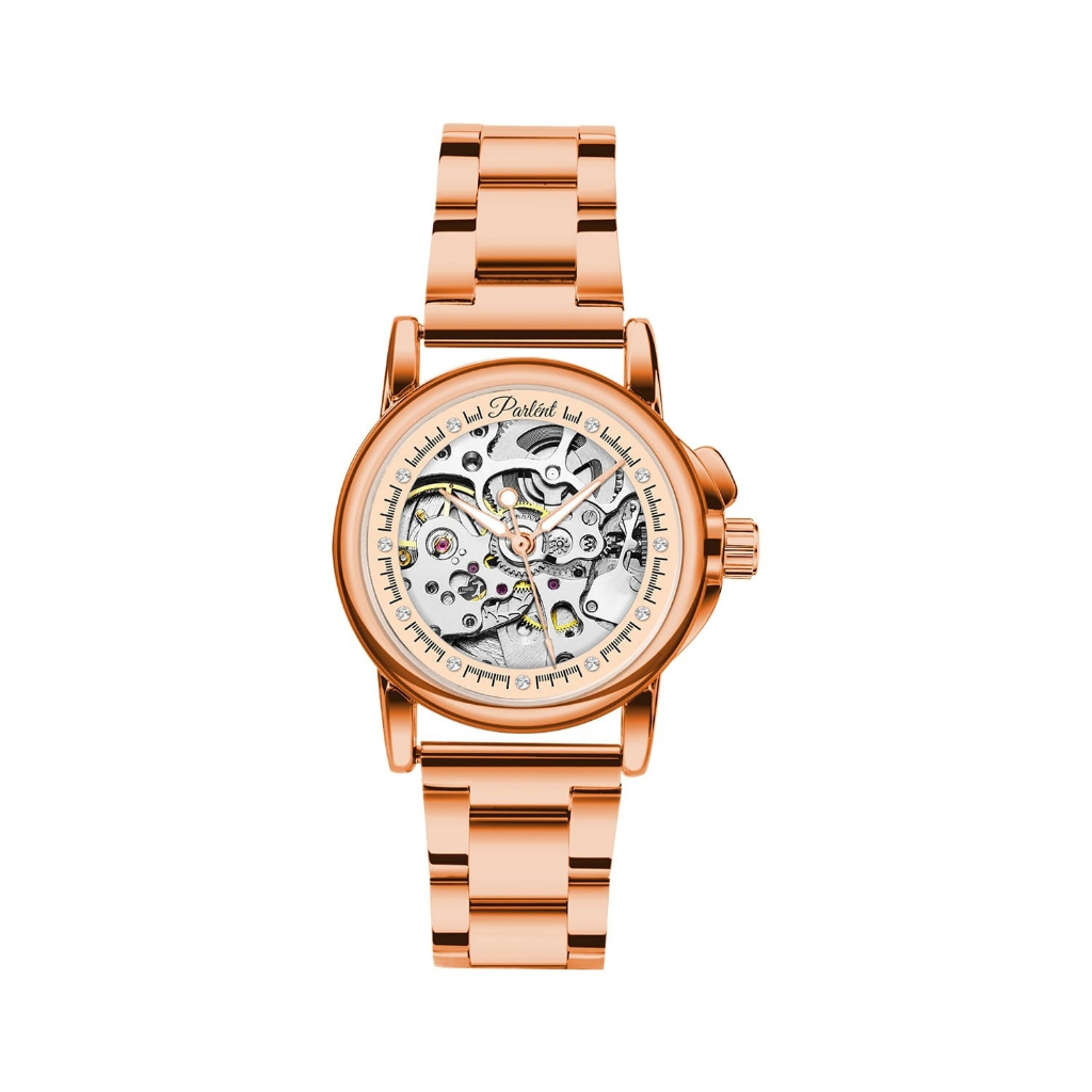 Jam Tangan Perempuan Parlent Freya Steel Gold | Shopee Malaysia