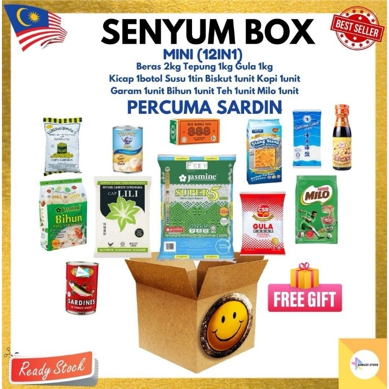 Rahmah Set Box Keperluan Asas Barangan Runcit Murah Sumbangan/Derma ...
