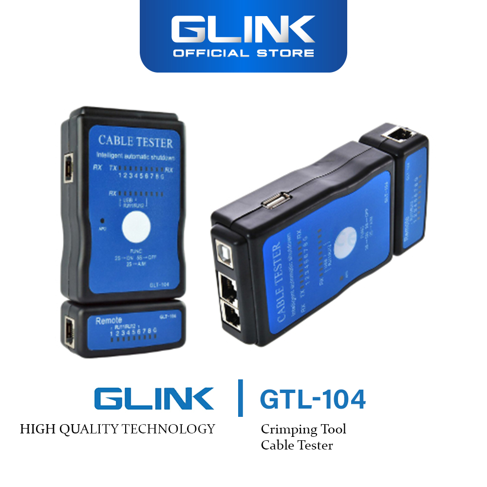 Glink GLT-104 Network Cable Tester Lan RJ45 RJ11 USB Cable Tester Audio ...