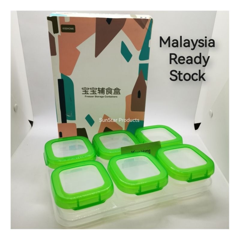 Freezer Storage Containers Baby Food Puree Container 宝宝辅食盒 Malaysia ...