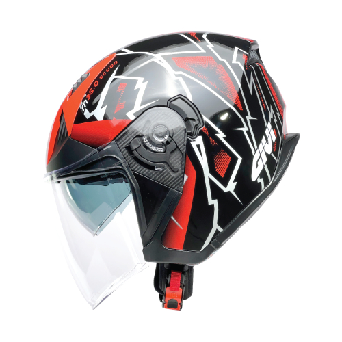 Helmet Givi M35.0 SCUDO Double Visor Plain and Design LCR Open Face Helmet Topi Keleda Givi ...