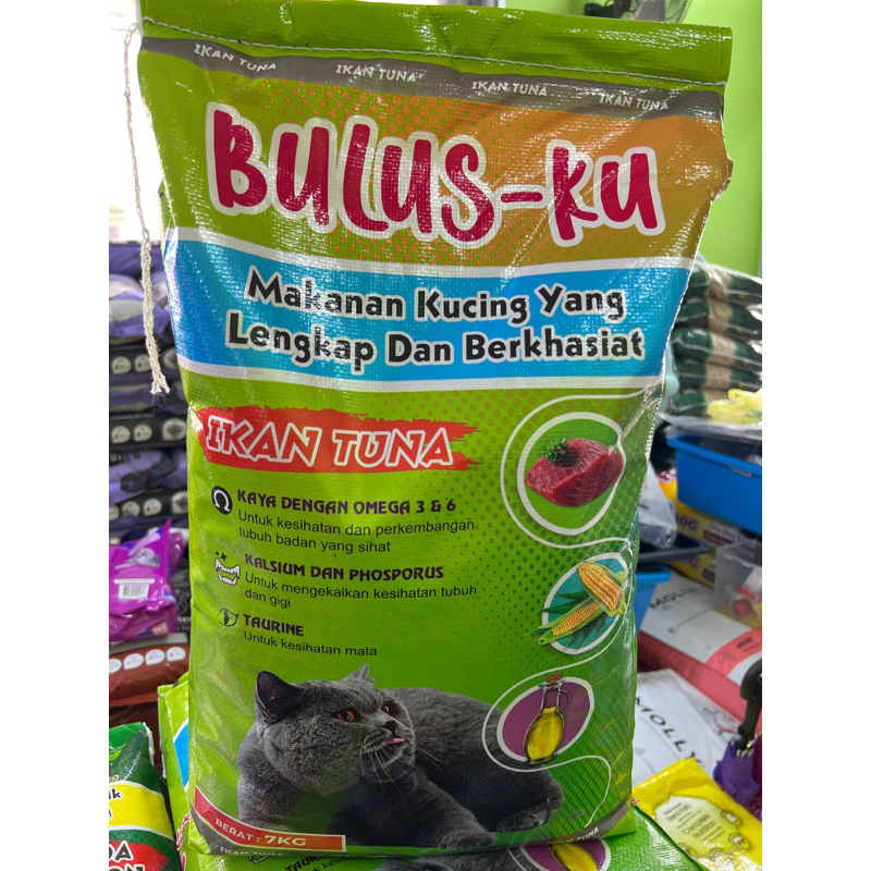 BULUS KU MAKANAN KUCING 7KG bulusku BULUS-KU makanan kucing suci ...