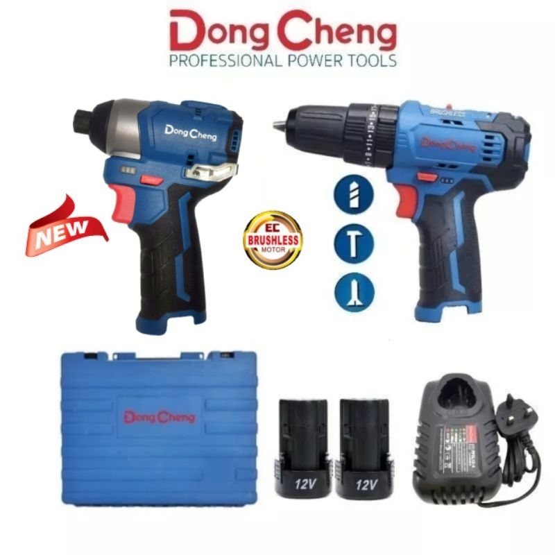Dongcheng Impact Driver 12v Li On Cordless Dcpl04 8 Full Set Solo Add