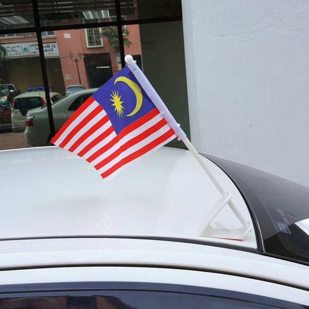 Bendera Malaysia Flag (Polyester) Banting Flag 12pcs Hand Flag 2 Size ...