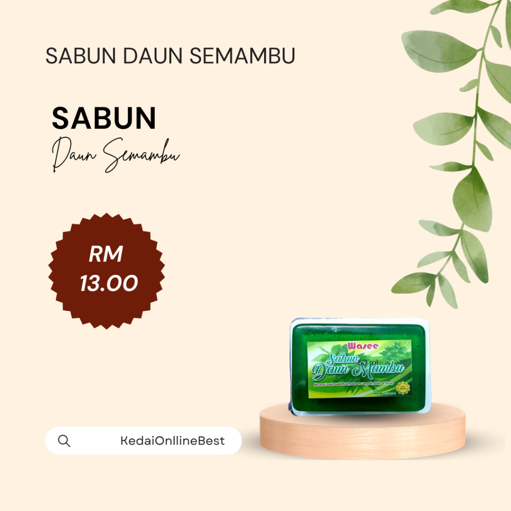 ORIGINAL SABUN DAUN SEMAMBU | Shopee Malaysia