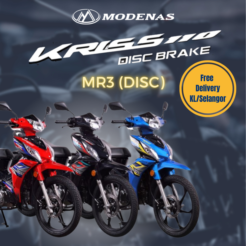 (NEW UNIT) MODENAS MR3 Disc Baru Motor MR 3 Kriss Motorcycle Motosikal ...