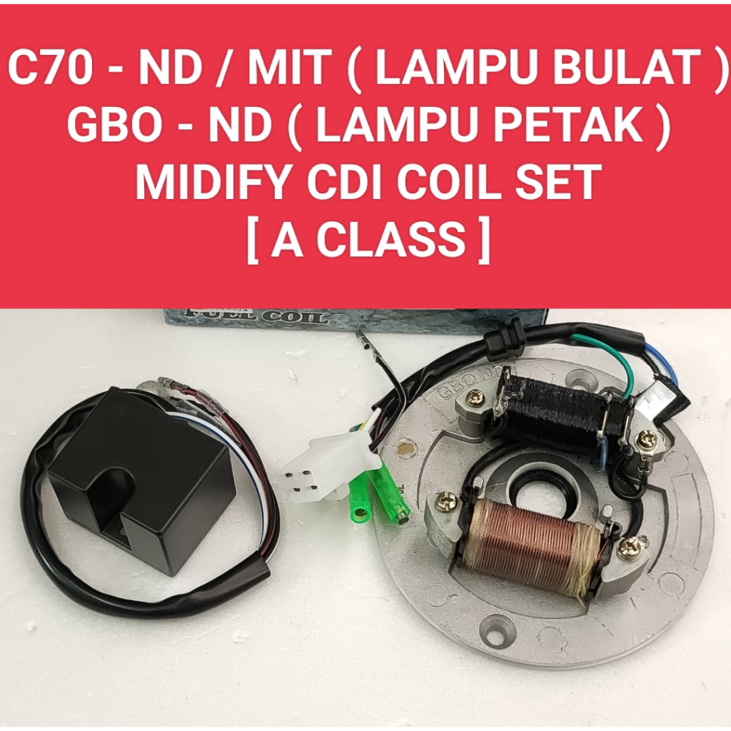 C70-ND/C70-MIT/GBO ( A CLASS ) MODIFY CDI COIL COMPLETE SET | Shopee ...