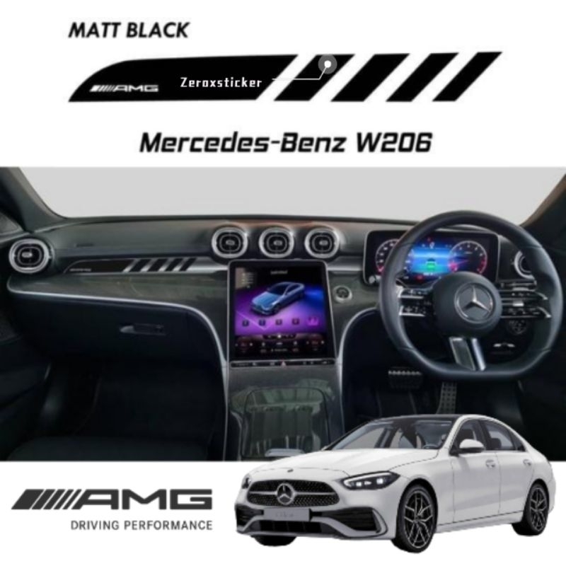 Mercedes-Benz W206 C200 C300 C Class Dashboard Sticker AMG Sticker ...
