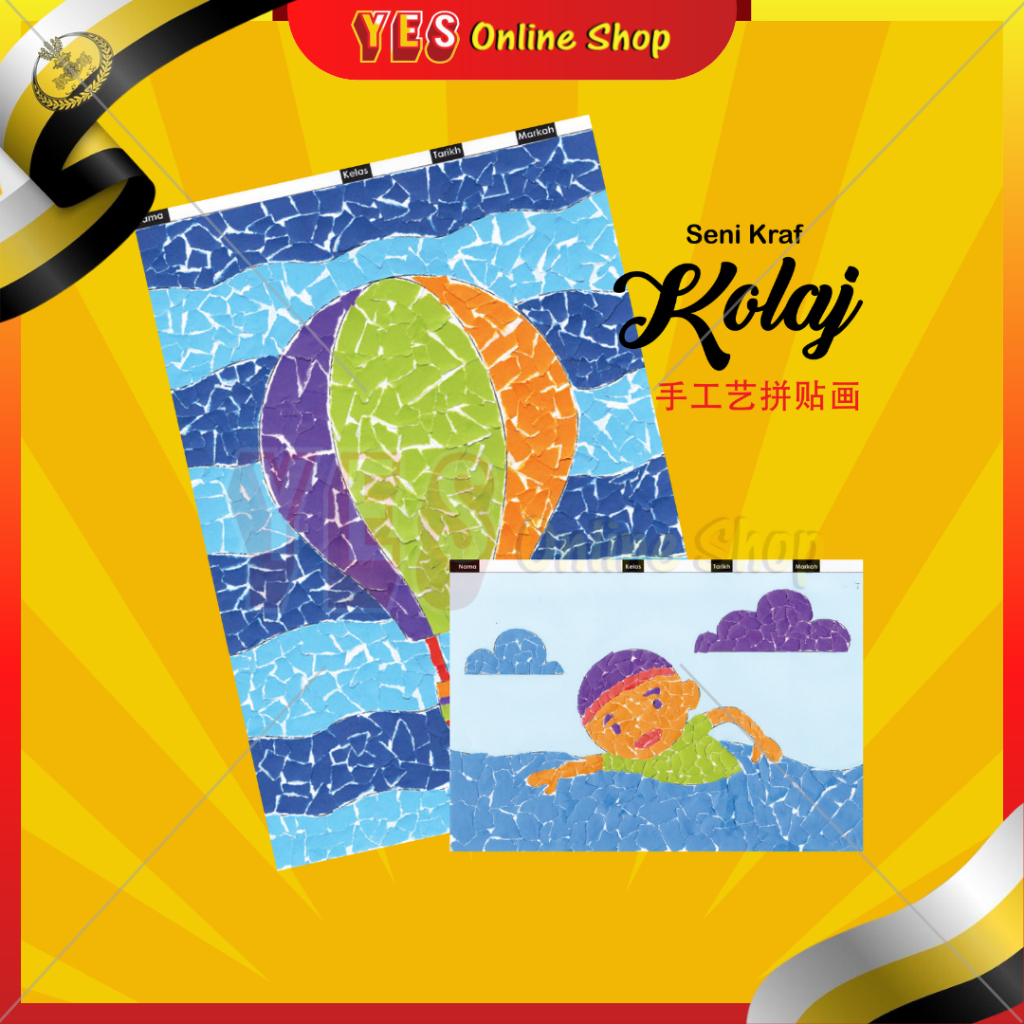 [READY STOCK] - Seni Kraf Kolaj berteraskan buku teks pendidikan seni ...