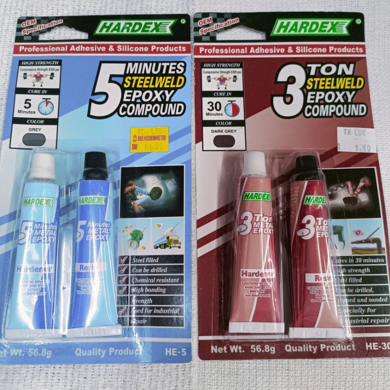 HARDEX‖ 5 Minutes Steelweld Epoxy Compound/ 3 TON Steelweld Epoxy ...