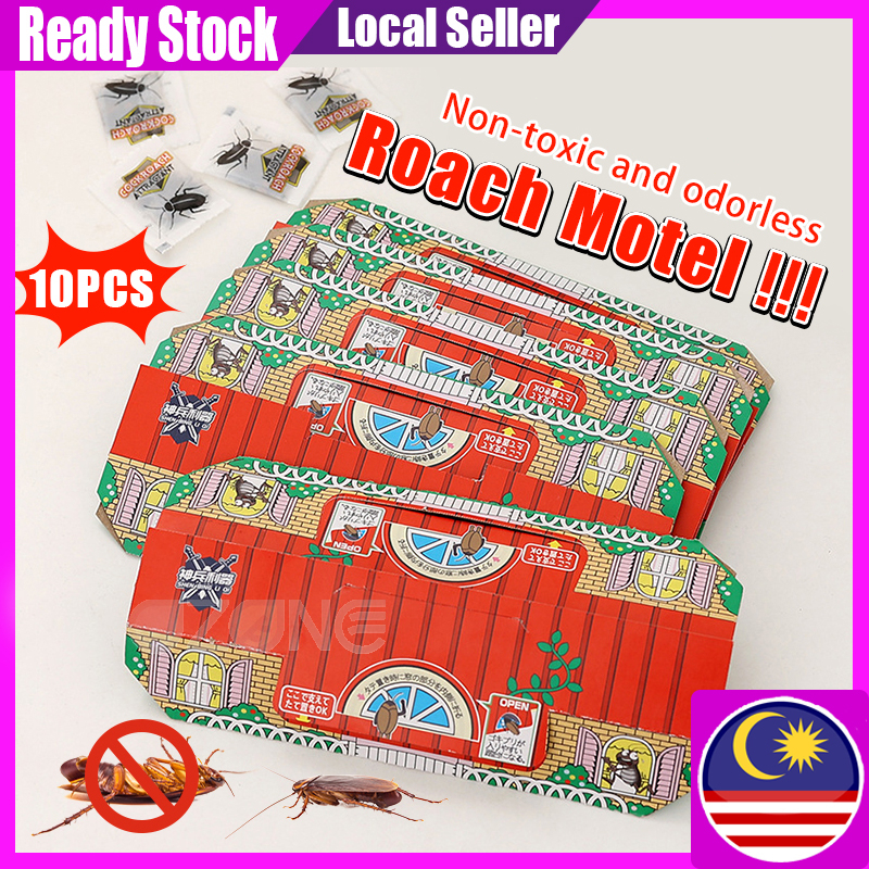 10pcs/Box Cockroach And Lizard Sticky Glue Trap Cockroach Poison Killer ...
