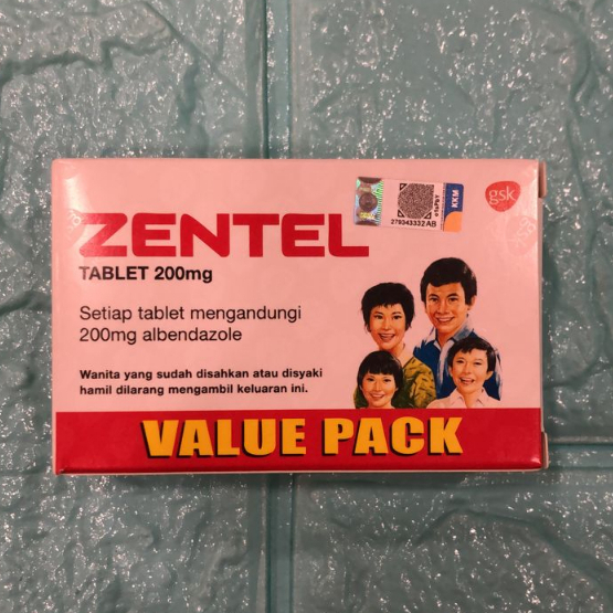Zentel (Tablet 2's x 2 / Suspension 10ml x 2 / Tablet 2's) | Shopee ...