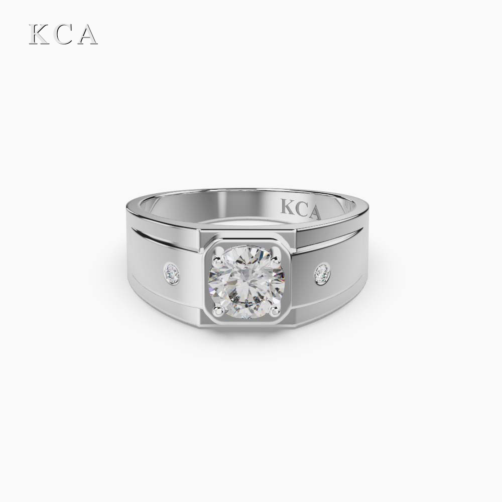 KCA Louis White Sterling Silver Men's Ring | Shopee Malaysia