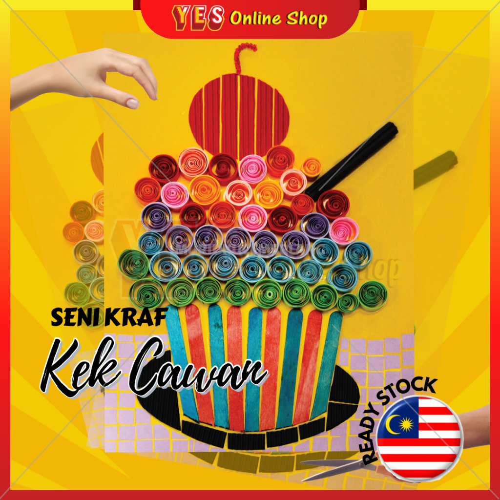 Seni Kraf Kek Cawan (Teknik Mozek) Jualan 1 Set | Shopee Malaysia