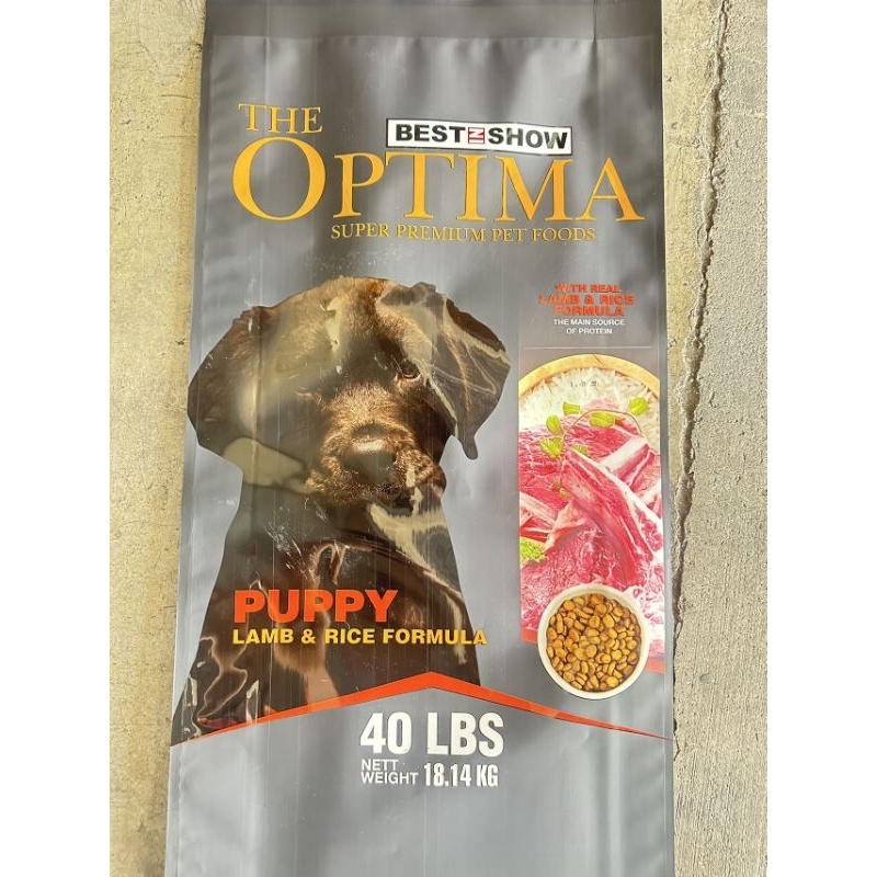 Optima puppy lamb and Rice dog food repack 1kg | Shopee Malaysia