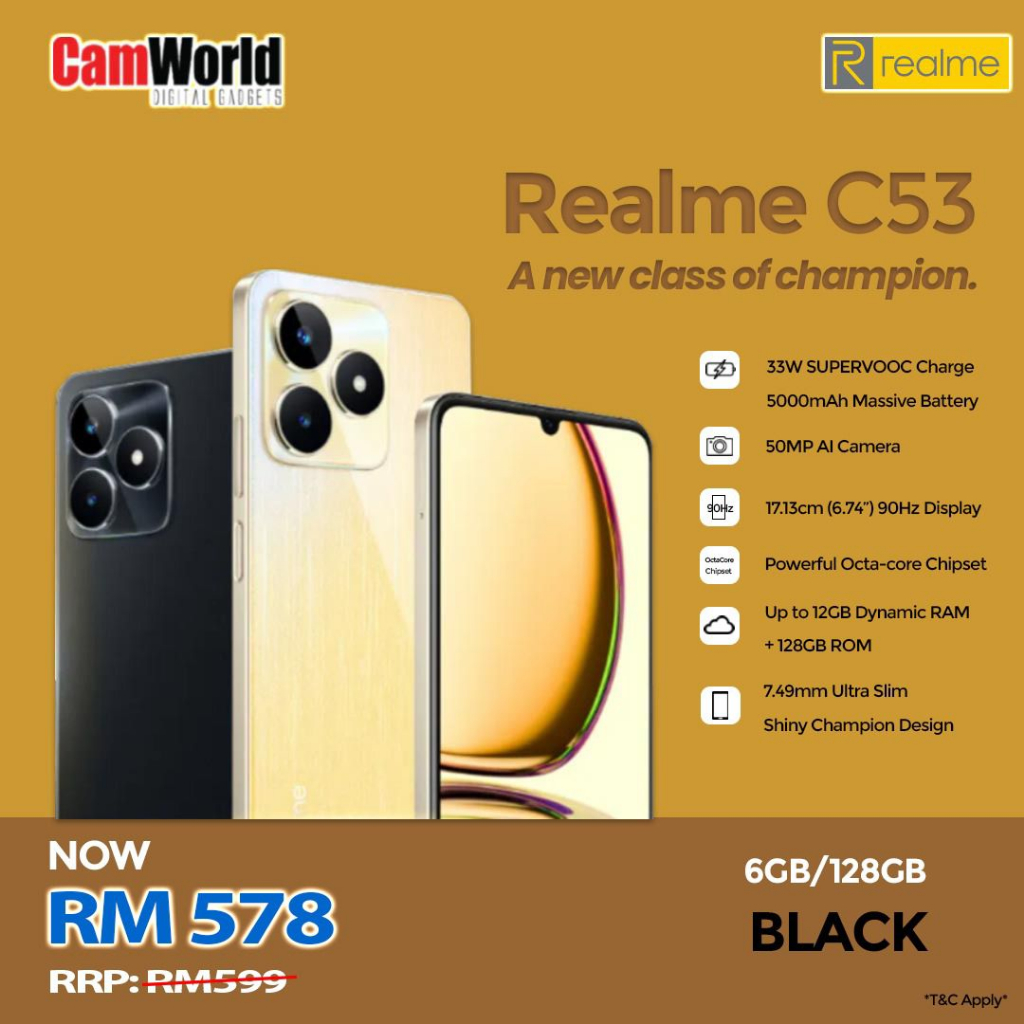 Realme C53 ( 6GB +128GB ) | Shopee Malaysia