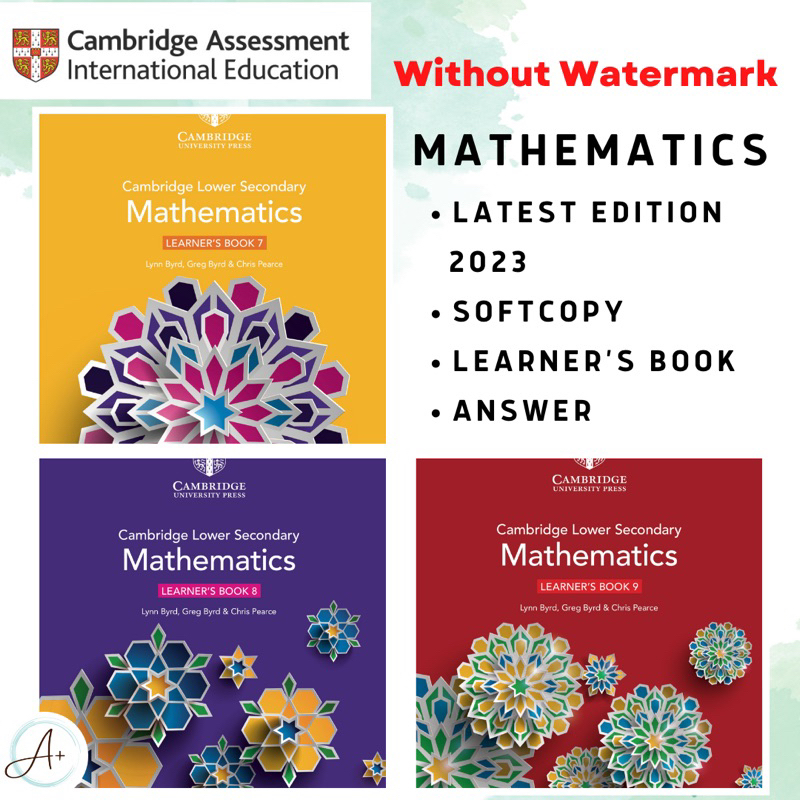 [Softcopy]Latest 2023 Cambridge Lower Secondary Math Learner’s Book 7/8 ...
