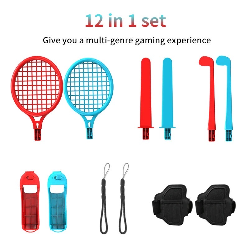 Nintendo Switch Sports Bundle 12 In 1 Sports Kit LF-N1201A / LF-N1201 ...