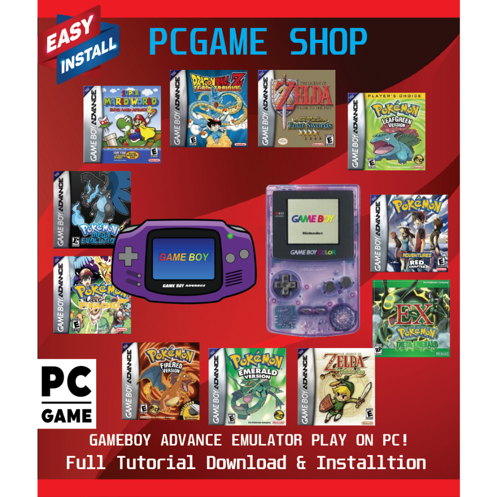 GameBoy Color + Advance Full Tutorial Download & Installtion [GBC+A模拟器 ...
