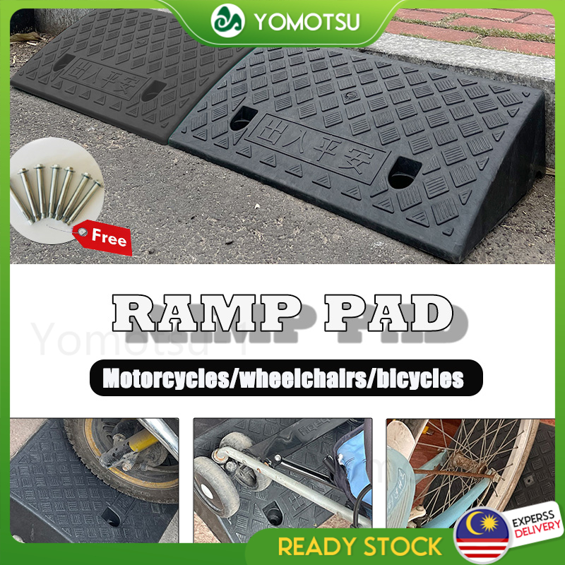 Step Mat Ramp Heavy Duty Uphill Threshold Mat Triangle Pad Car Ramp Mat ...