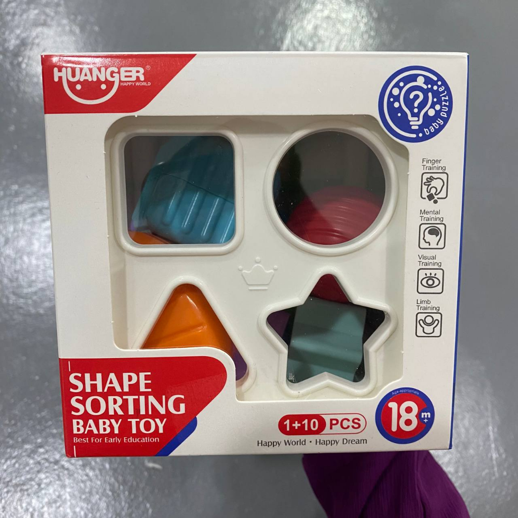 Baby Shape Sorting Toy | Motor Skill Touch Grasp Color Cognition ...