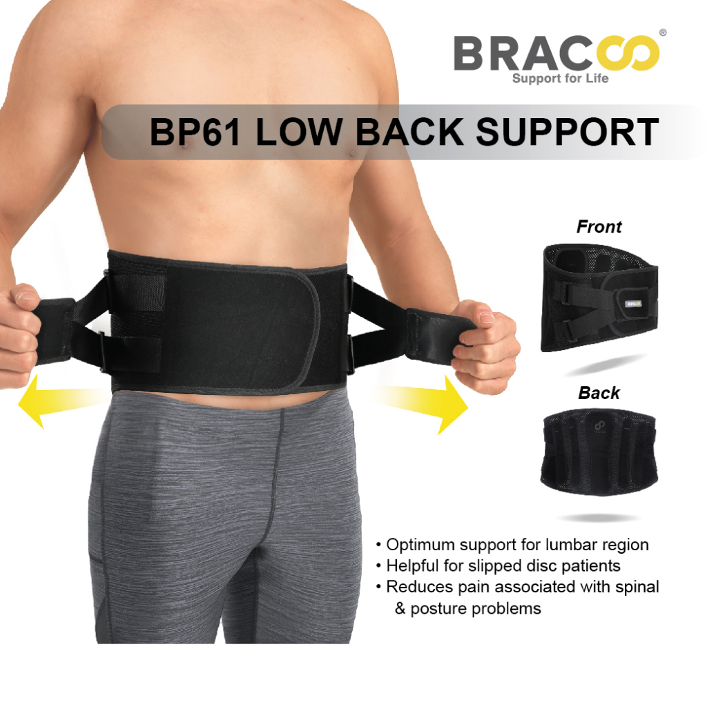 [Ready Stock] BRACOO BP61 Low Back Airy Wrap With Cushion/Support Back ...