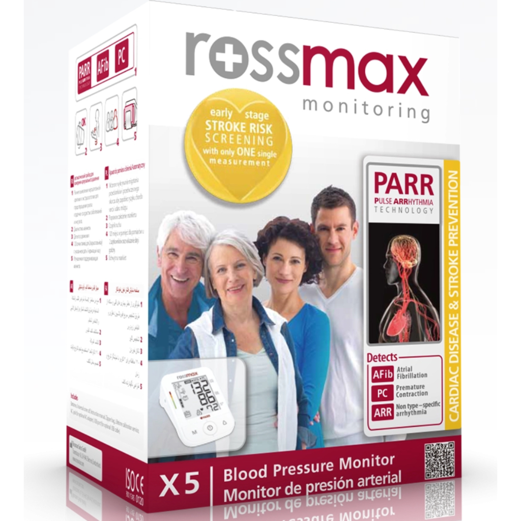 ROSSMAX X5 BLOOD PRESSURE MONITOR PARR [5 YEARS WARRANTY] FREE ADAPTOR ...