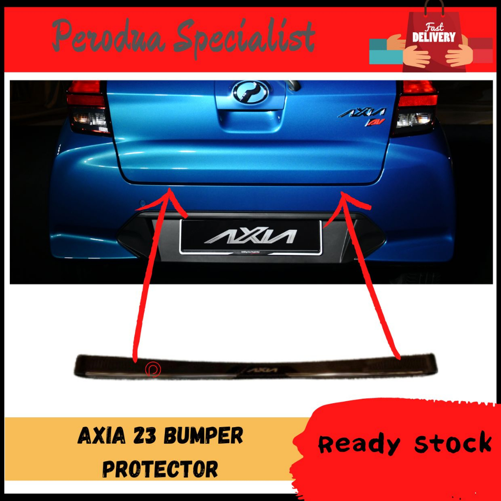 Perodua Axia 2023 Rear Bonnet Guard Rear Bumper Guard Bumper Protector ...
