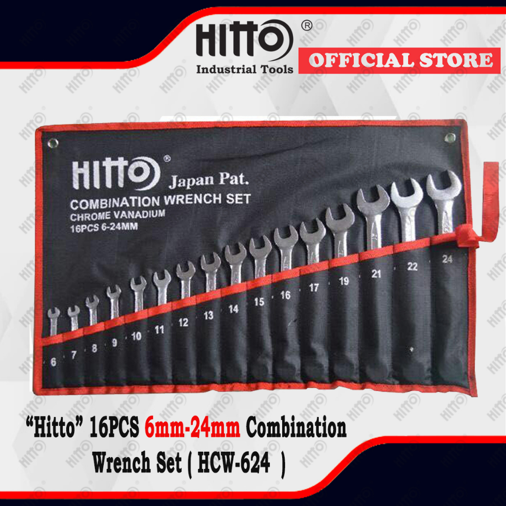 [ HITTO ] Spanner Spanar Combination Set Wrench Car Repair Tools 6-24mm ...