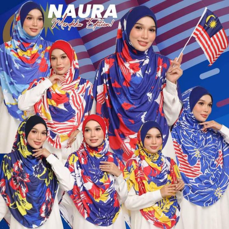TUDUNG MERDEKA CORAK BARU (HURUNEIN) | Shopee Malaysia