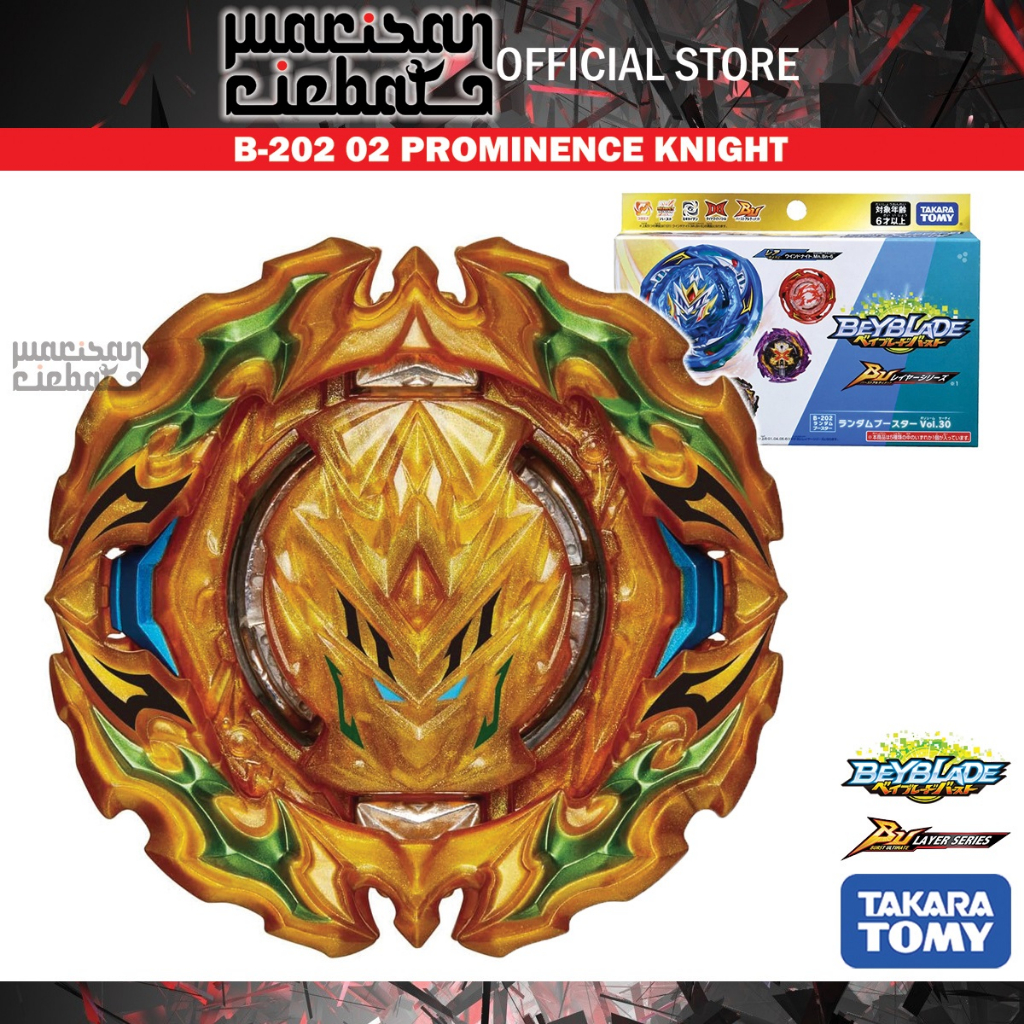 Takara Tomy Beyblade Burst BU B-202 02 Prominence Knight Legacy Sword ...