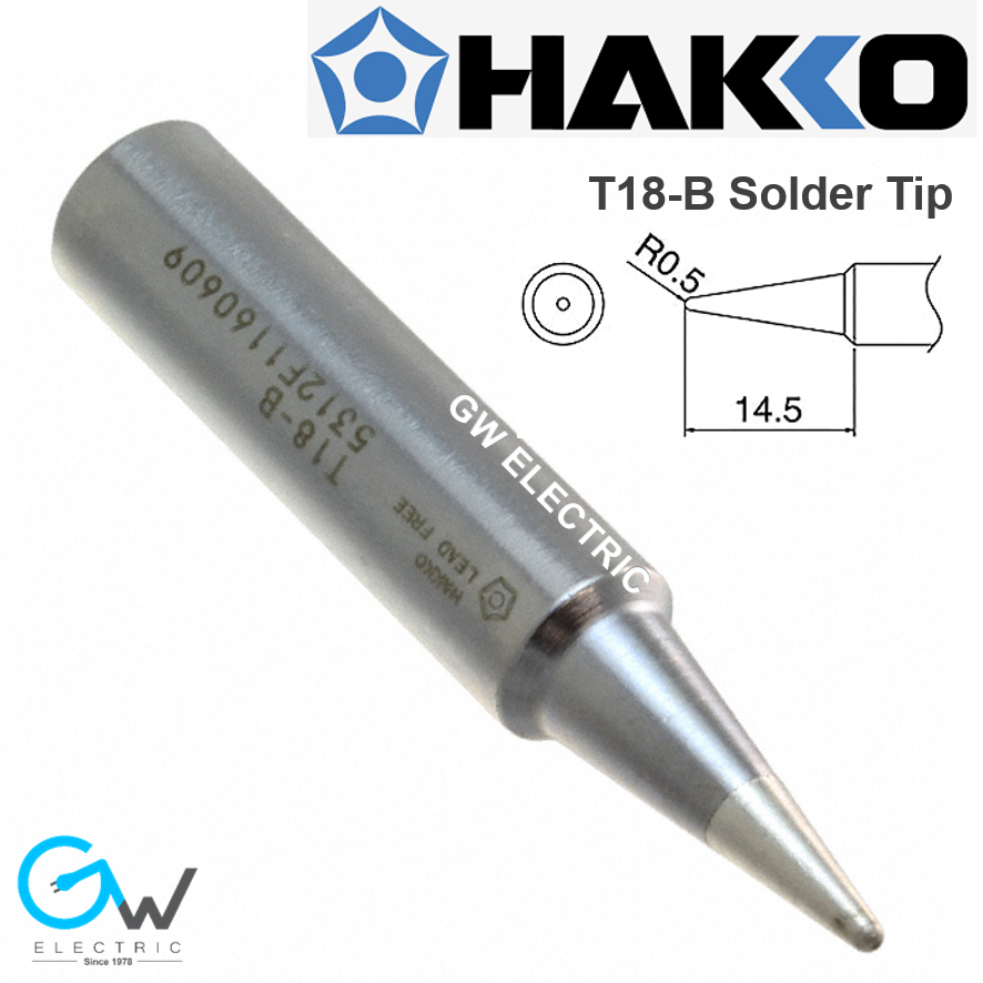 Hakko T18-B Soldering Iron Tip, B Type, For FX-600/FX-8801/FX-8803 | Shopee Malaysia