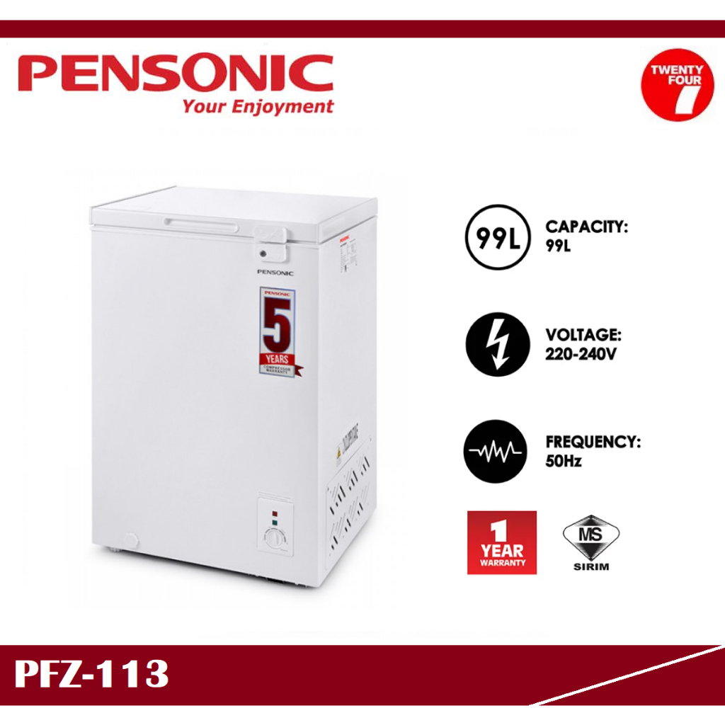 [ Delivered by Seller ] PENSONIC Chest Freezer / Refrigerator / Fridge ...