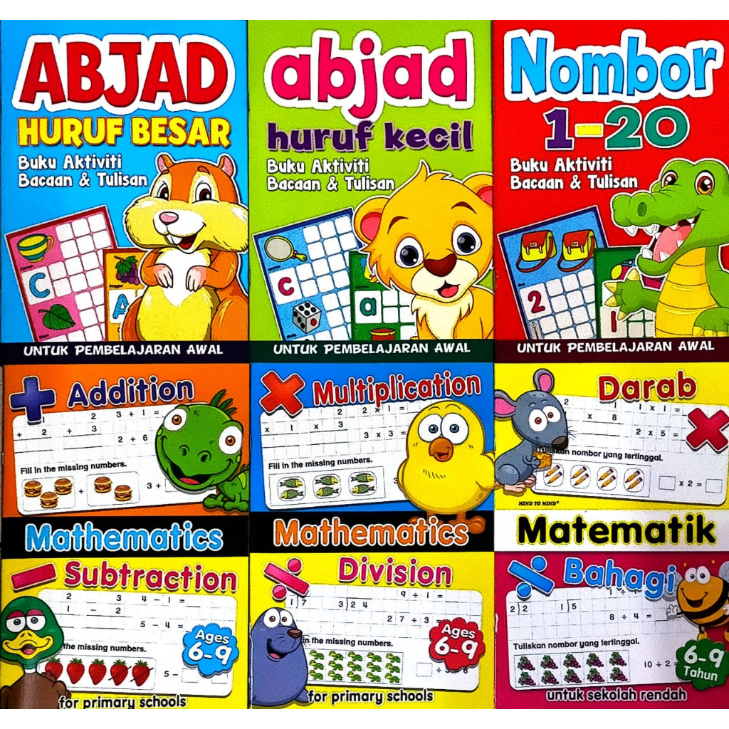 (MIND TO MIND)BUKU NURSERY & PRESCHOOL AKTIVITI BACAAN TULISAN ...